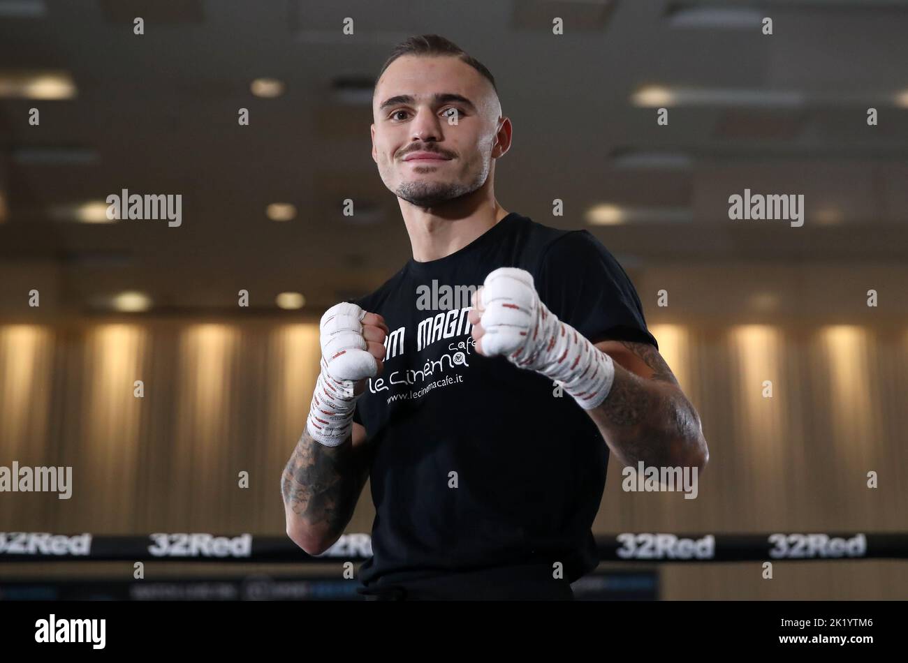 Michael Magnesi during a media workout at the Hilton Deansgate ...