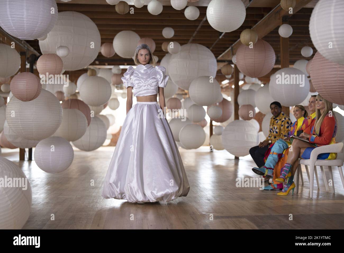 MAKING THE CUT, from left: model, judges Jason Bolden, Nicole Richie ...