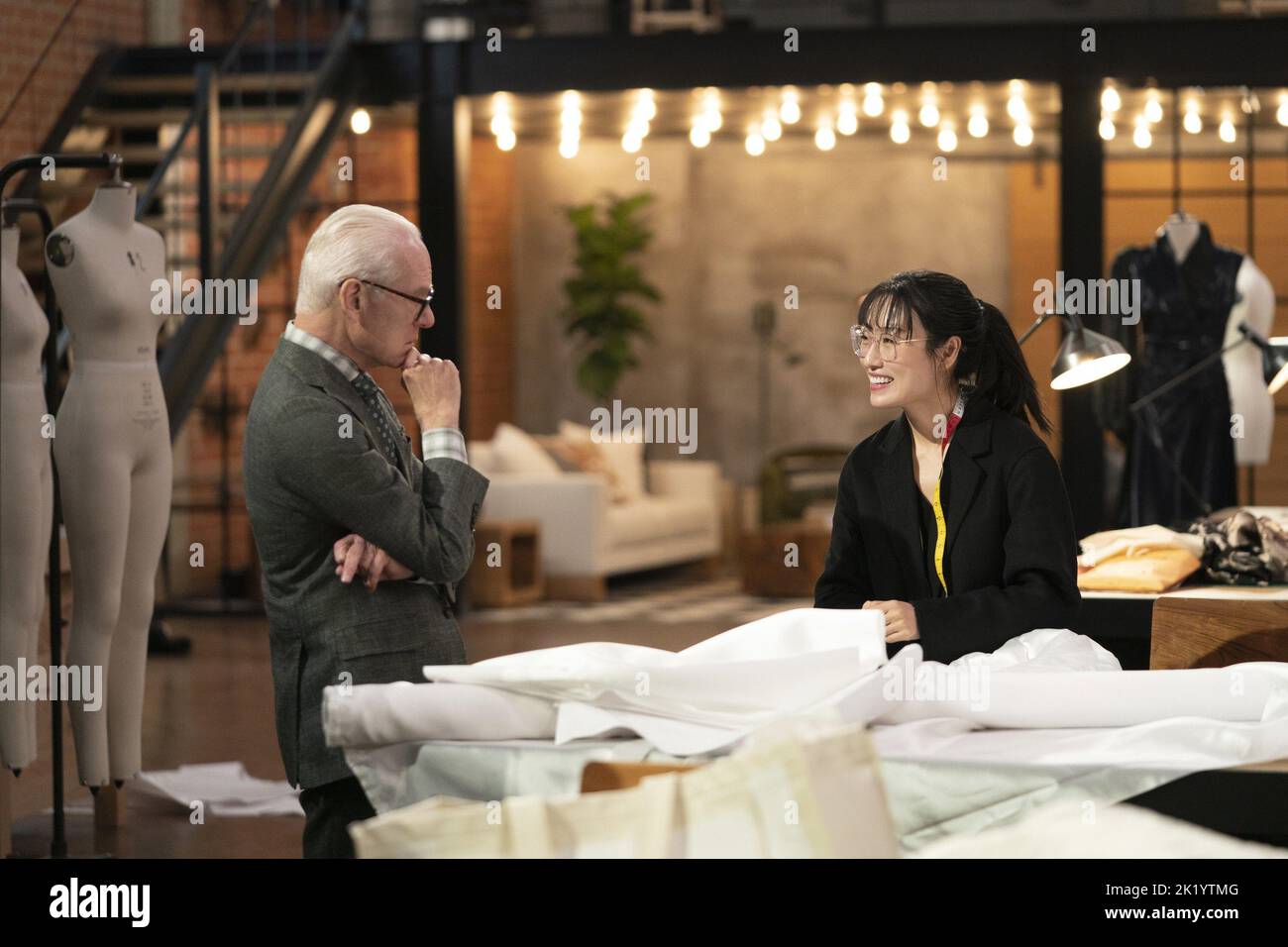 MAKING THE CUT, from left: host Timm Gunn, contestant Sienna Li ...