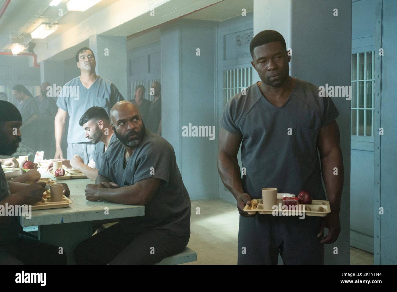 MIKE, Diesel Madkins (sitting, right) Trevante Rhodes as Mike Tyson ...