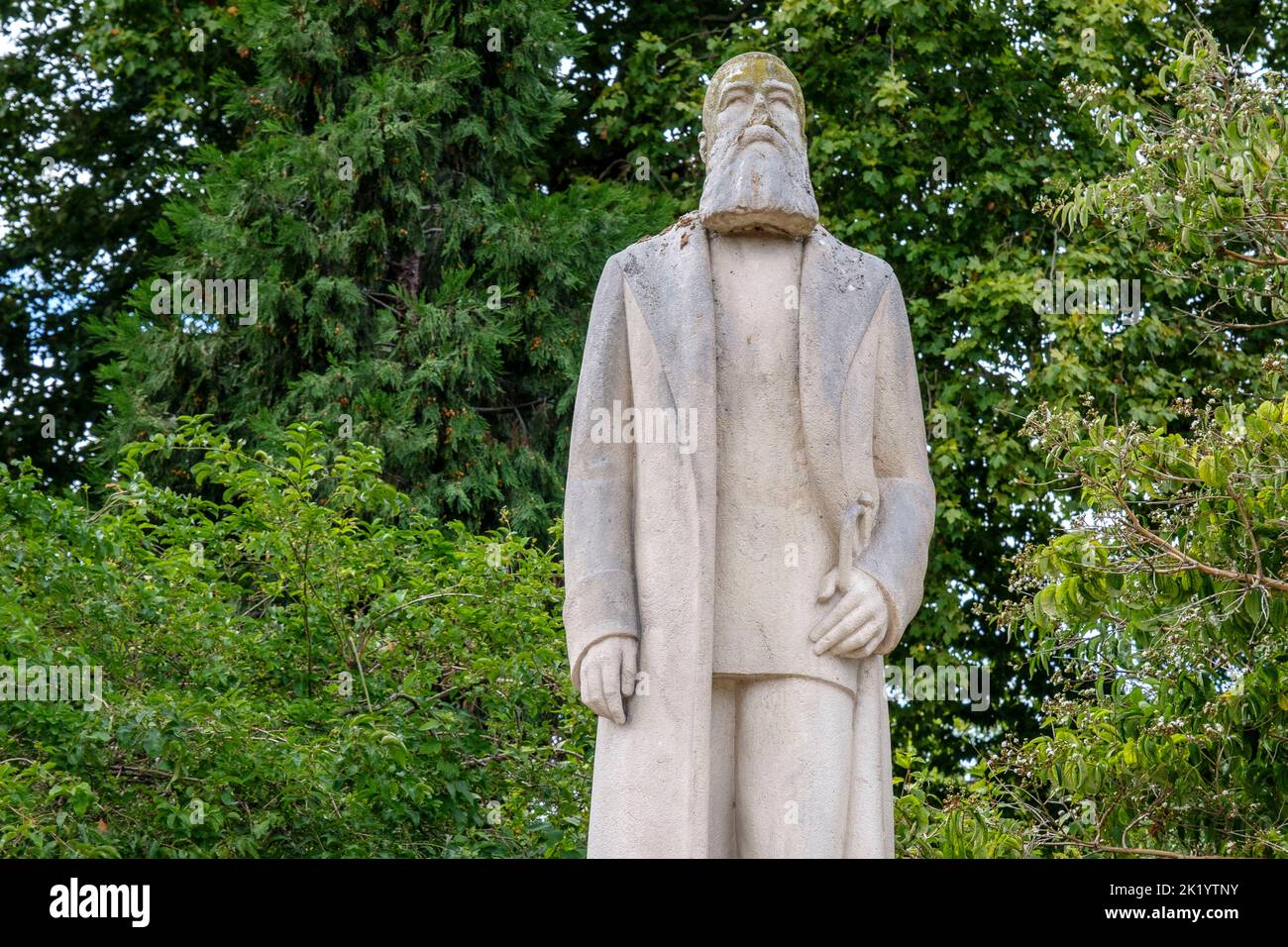 Marks of the belgian colonial pas in the public area as pazrk aznd ...