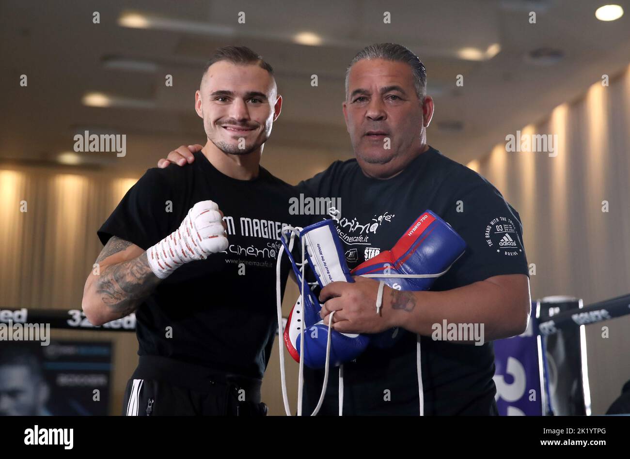 Michael Magnesi during a media workout at the Hilton Deansgate ...