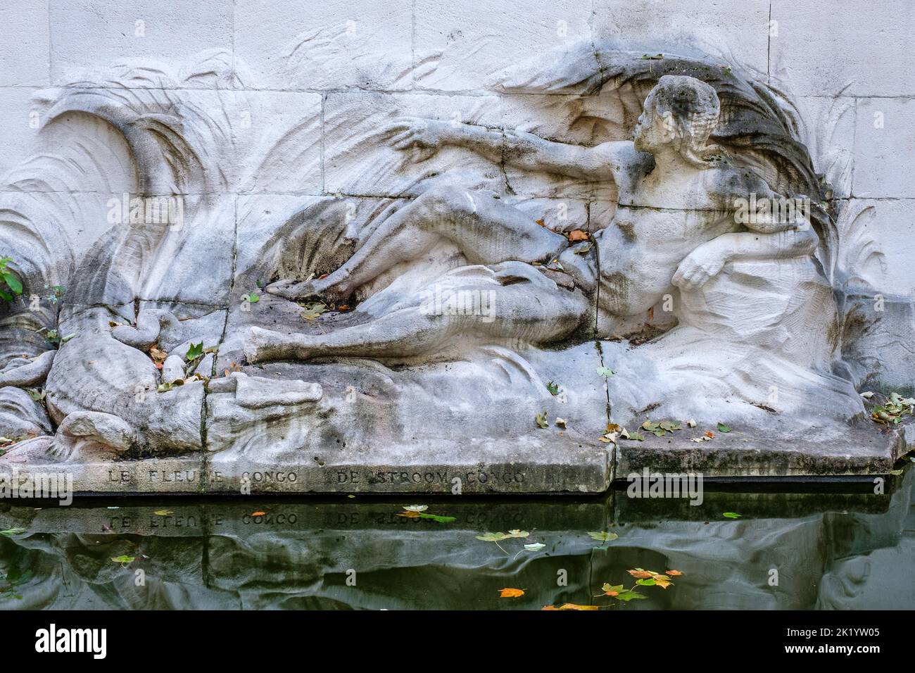 Marks of the belgian colonial past in the public area as in the ...