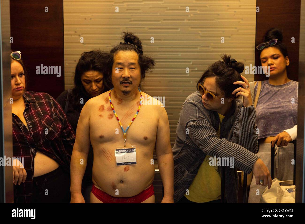 RESERVATION DOGS, from left: Jana Schmieding, Tamara Podemski, Bobby Lee, Sarah Podemski ...