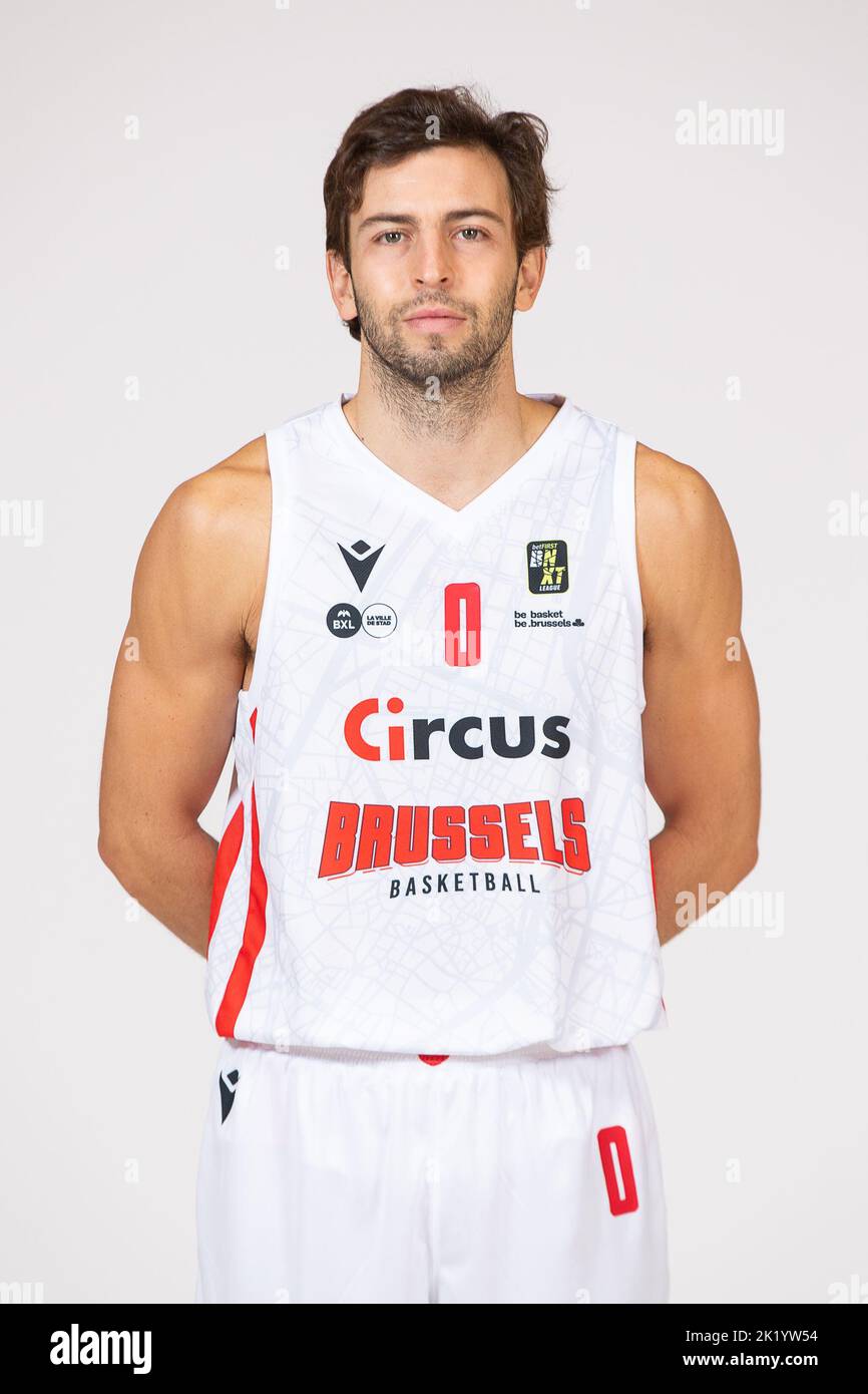 Brussels' Sergio Llorente poses at a photoshoot of Belgian Basketball ...