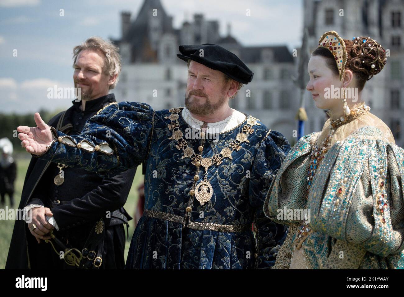 THE SERPENT QUEEN, from left: Barry Atsma, Colm Meaney as King Francis ...