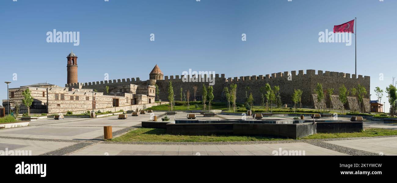 Erzurum, Turkey, 28.06.2021; Castle of Erzurum. View of the Historical ...