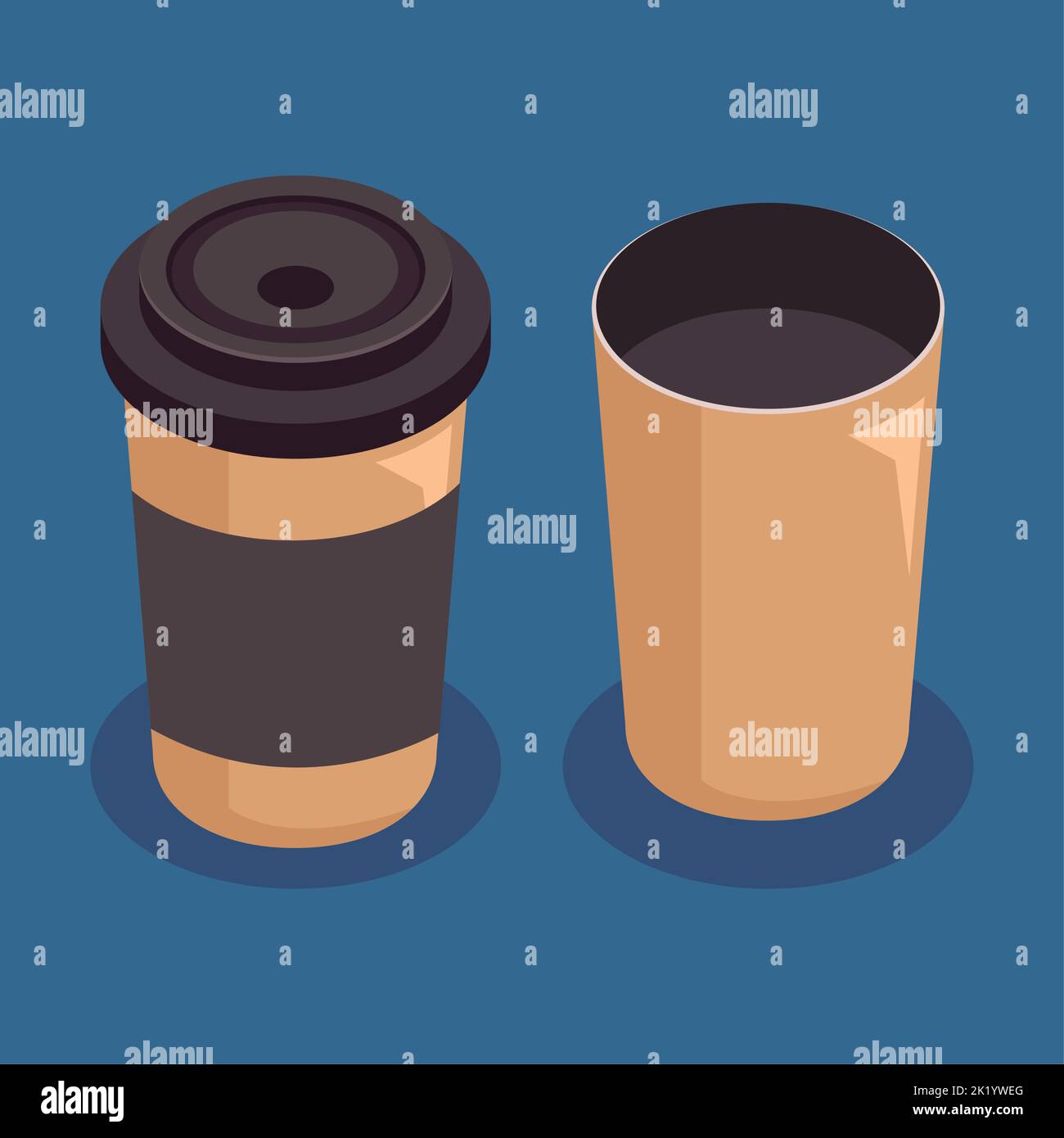 take away mockups cups Stock Vector Image & Art - Alamy