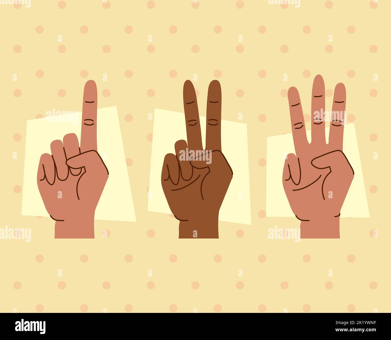 three hands human gestures Stock Vector Image & Art - Alamy