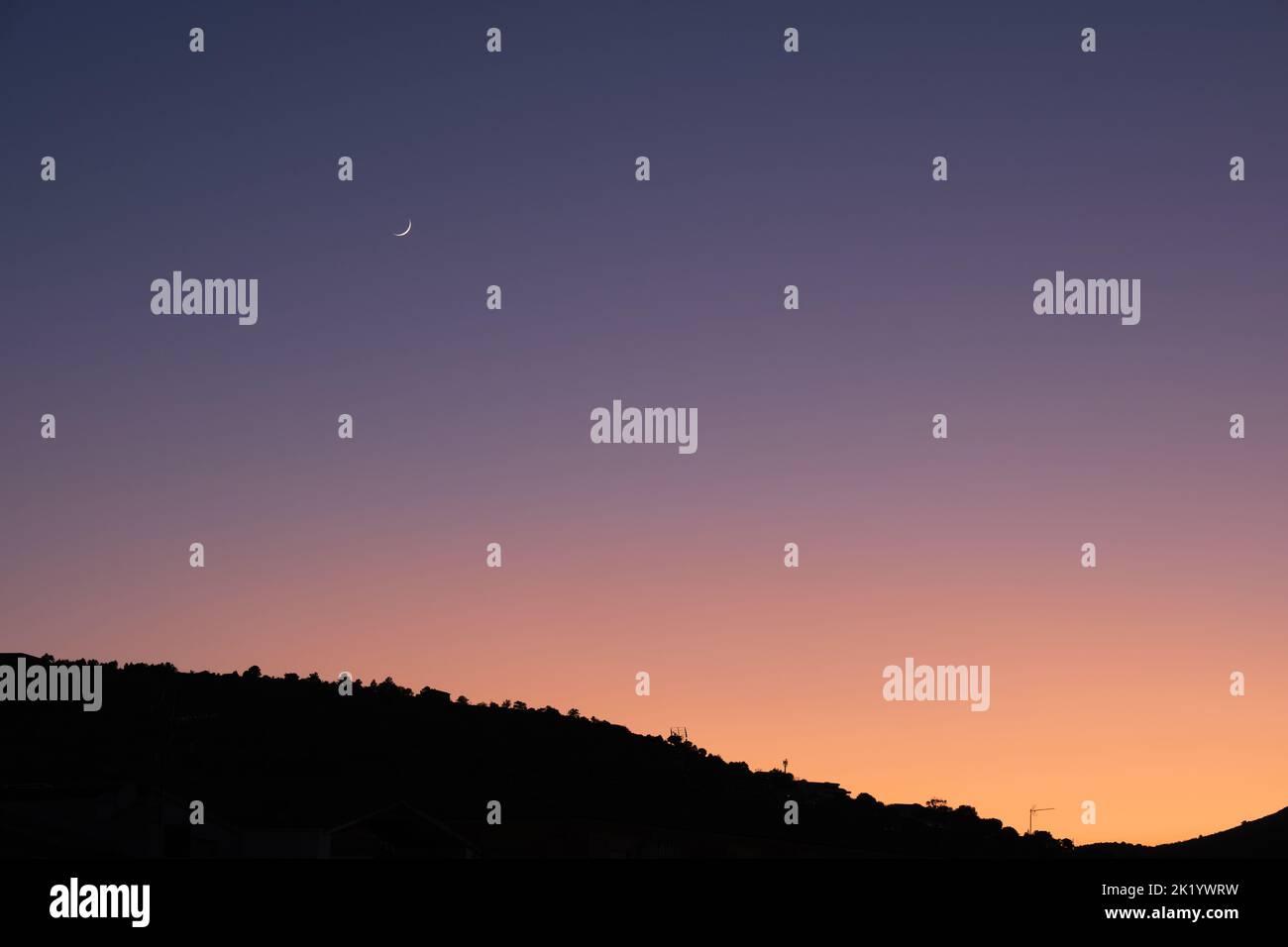 Beautiful evening view crescent hi-res stock photography and images - Alamy