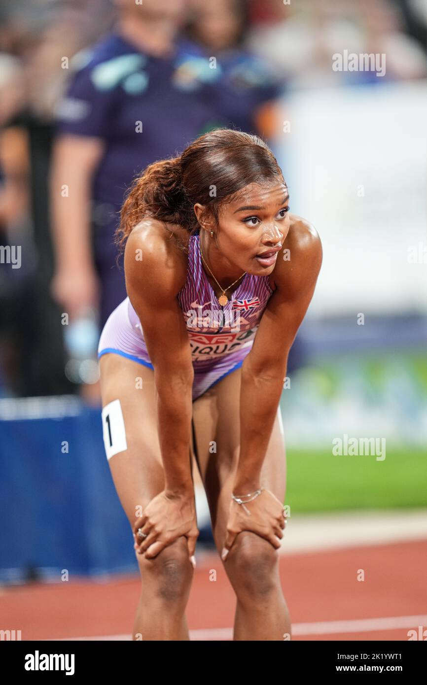 Imani-Lara Lansiquot participating in the 100 meters of the European ...