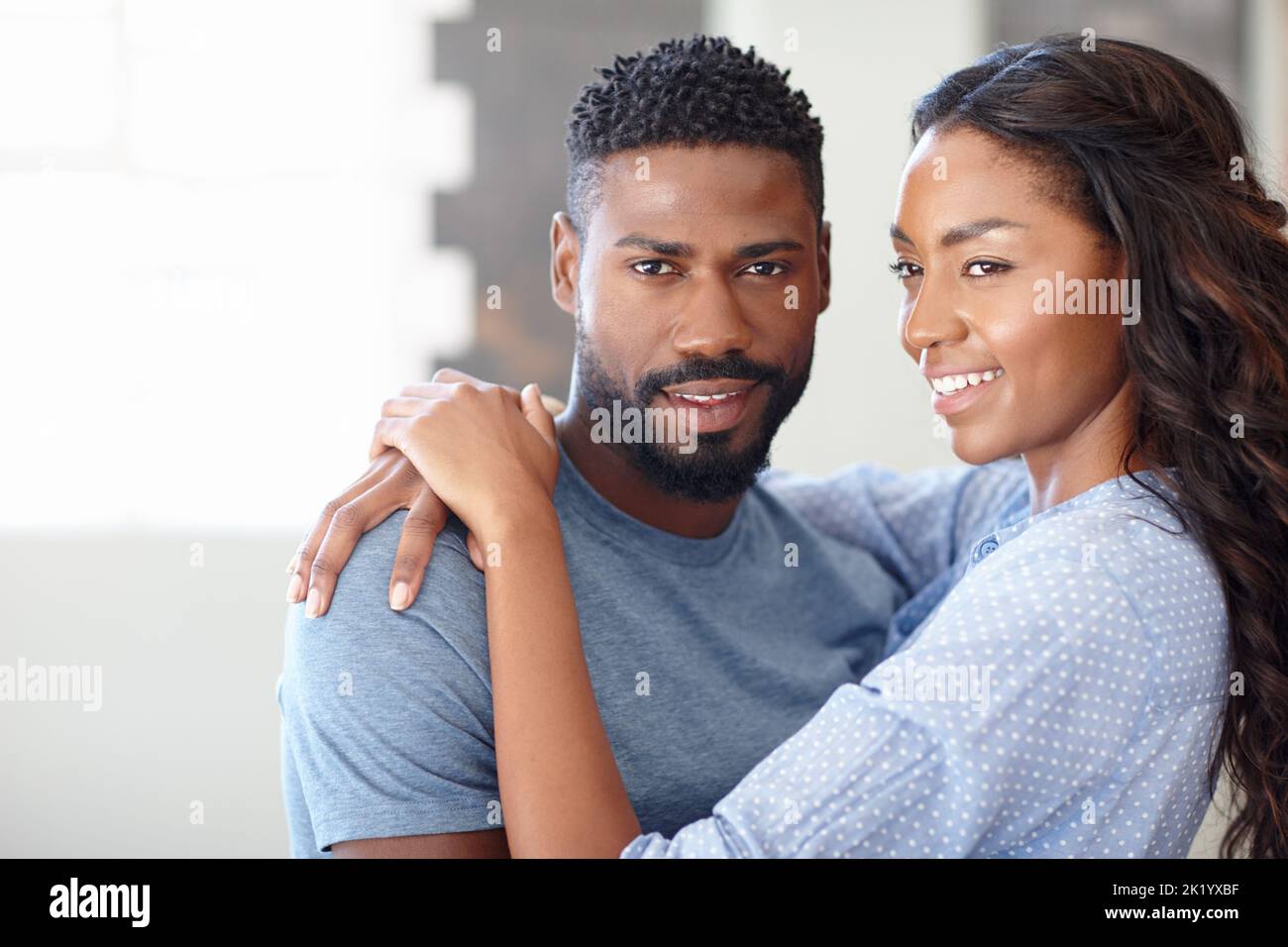 Shes my everything. a young couple enjoying each others company Stock ...