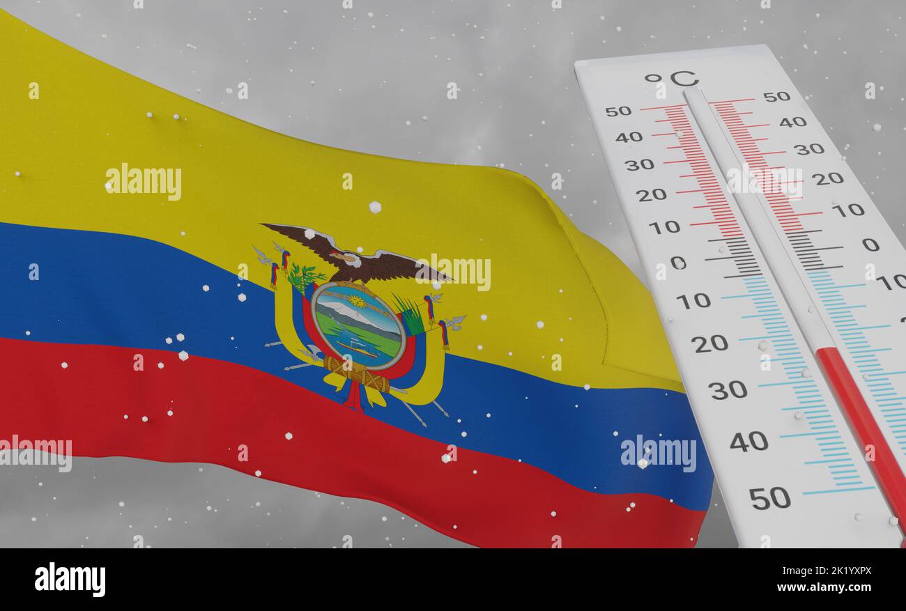 Winter in Ecuador with severe cold, negative temperature, Cold season ...