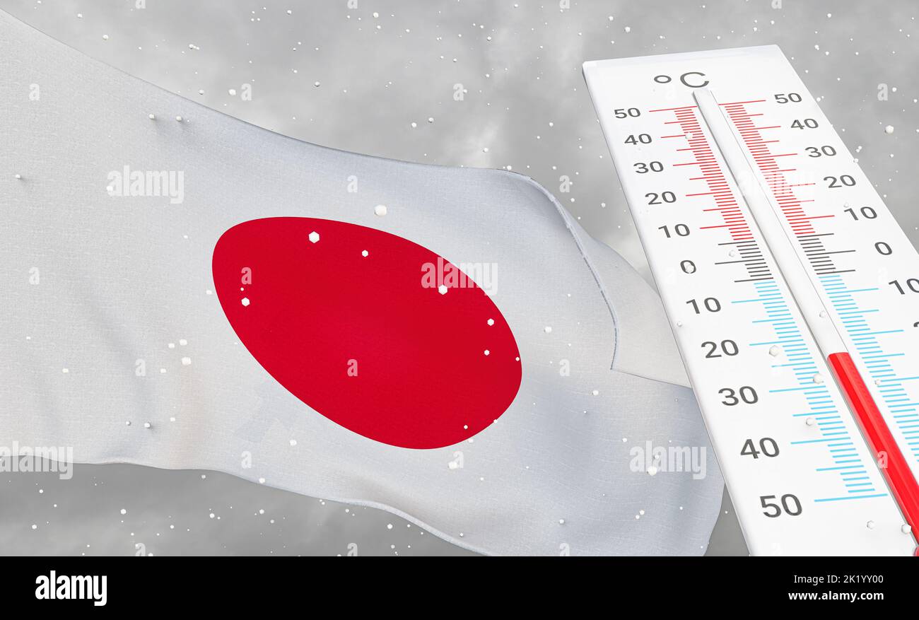 Winter in Japan with severe cold, negative temperature, Cold season in ...