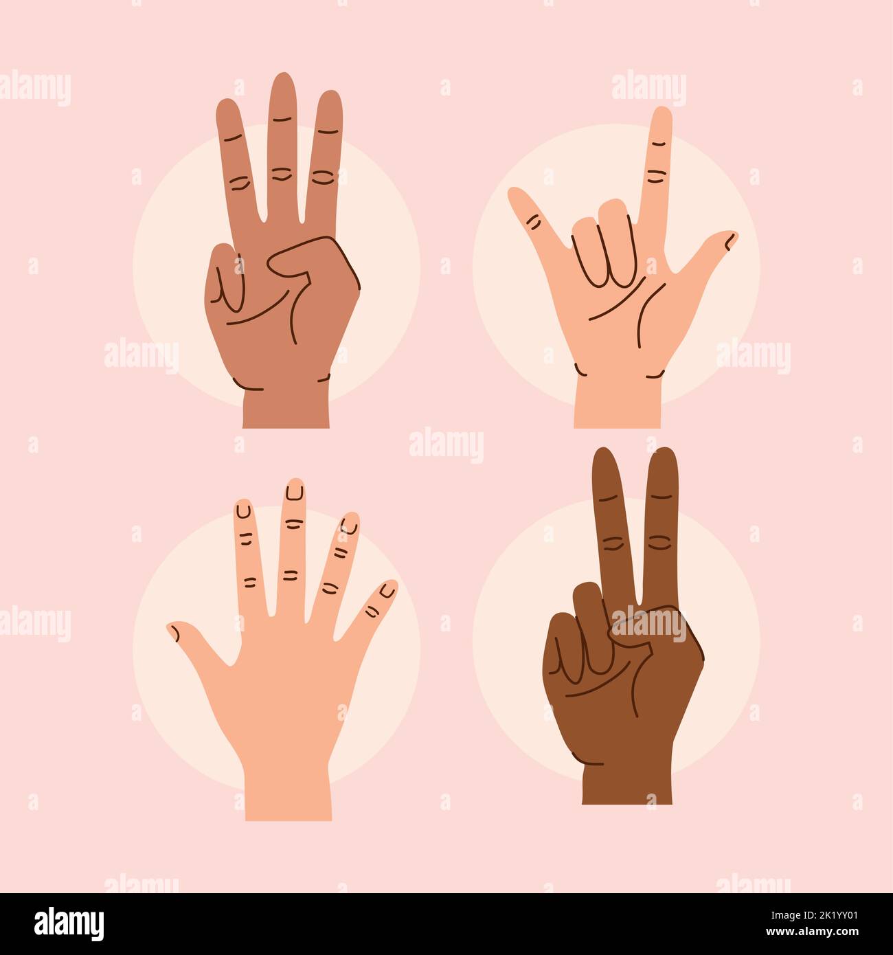 Gestures persons Stock Vector Images - Alamy