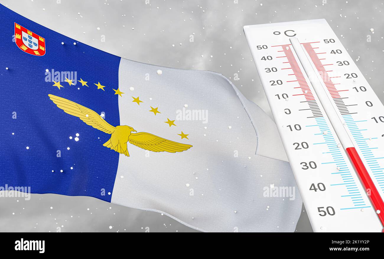 Flag azores thermometer hi-res stock photography and images - Alamy