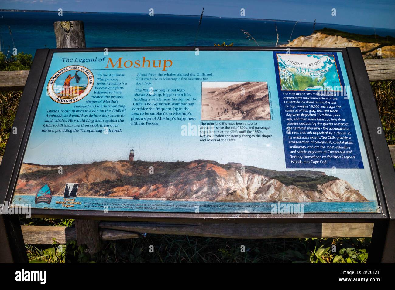 A description board for the site in Cape Cod, Massachusetts Stock Photo ...