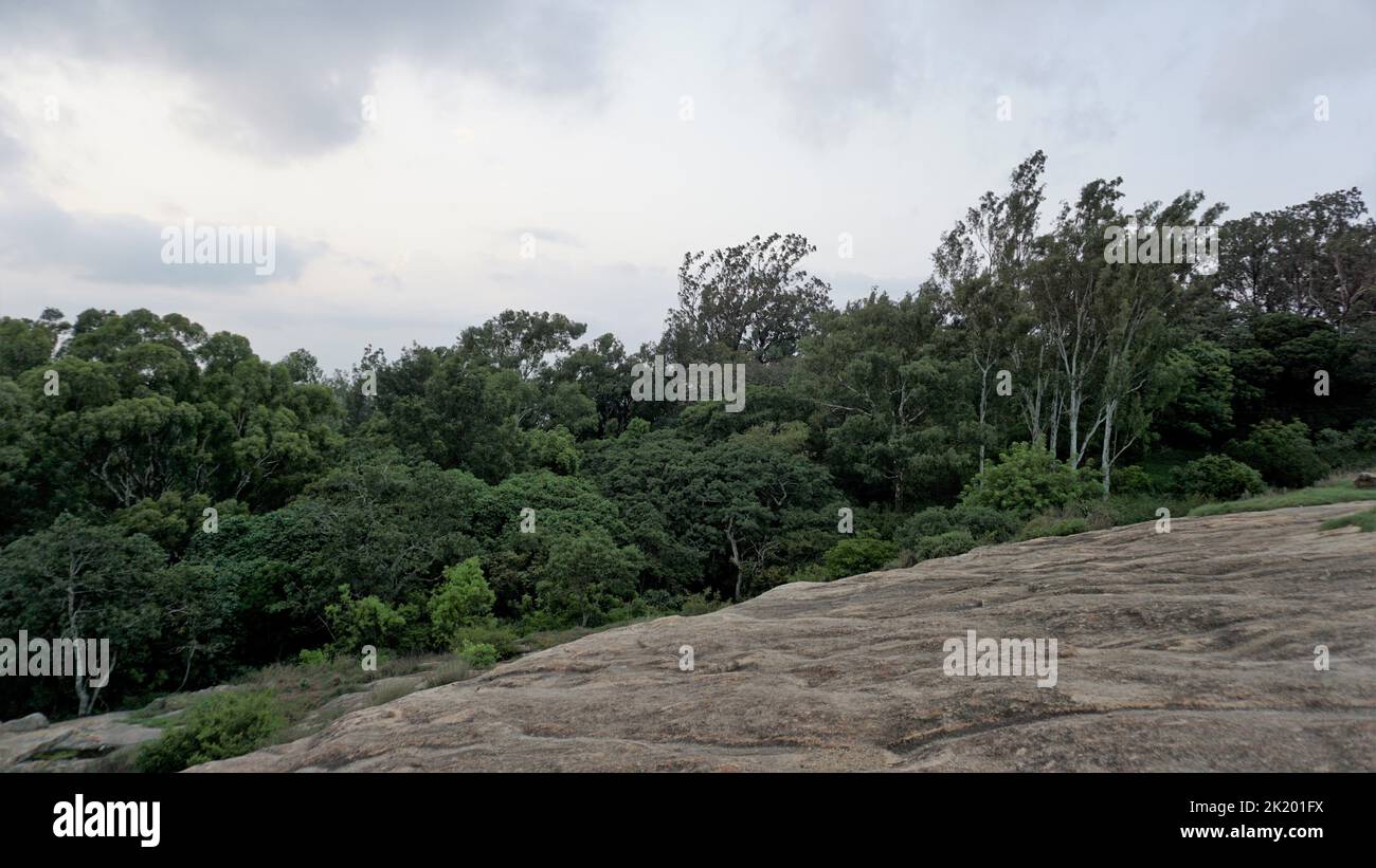 Beautiful scenic evening at the top of nandi hills during sunset. Top ...