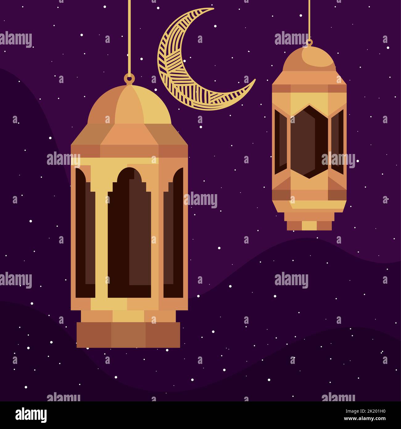 Cute golden moon crescent hi-res stock photography and images - Alamy