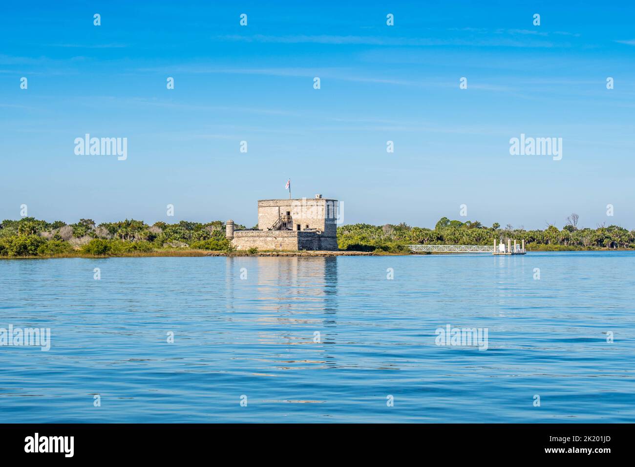 A fortified military base stronghold in St Augustine, Florida Stock ...