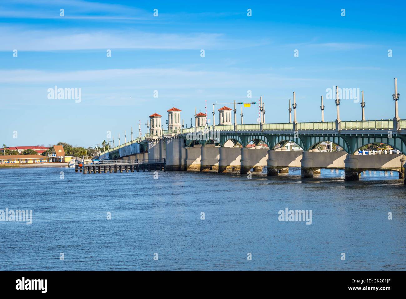 A fortified military base stronghold in St Augustine, Florida Stock ...