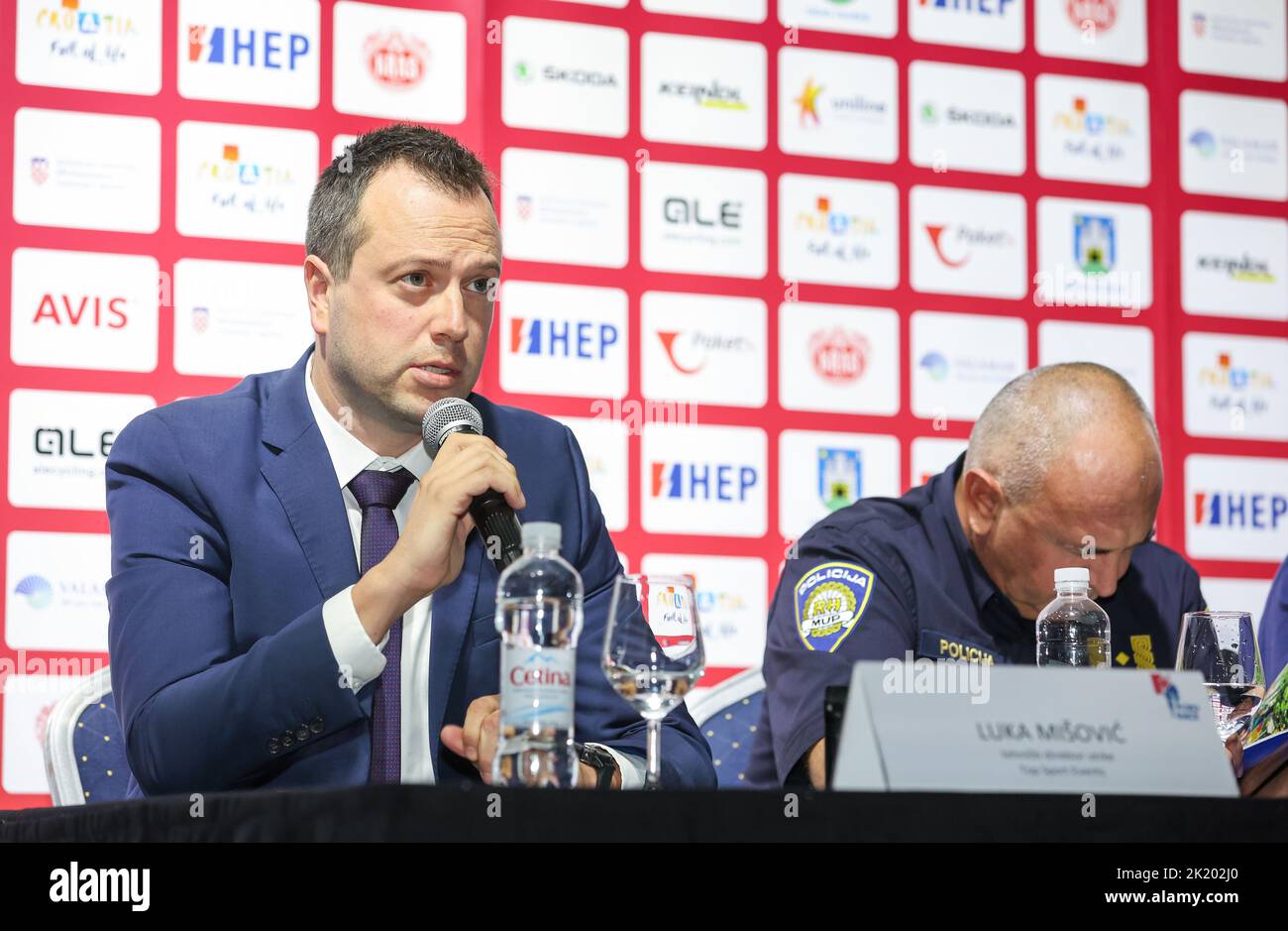 Zagreb, Croatia, 21/09/2022, Technical director of the CRO Race Luka ...