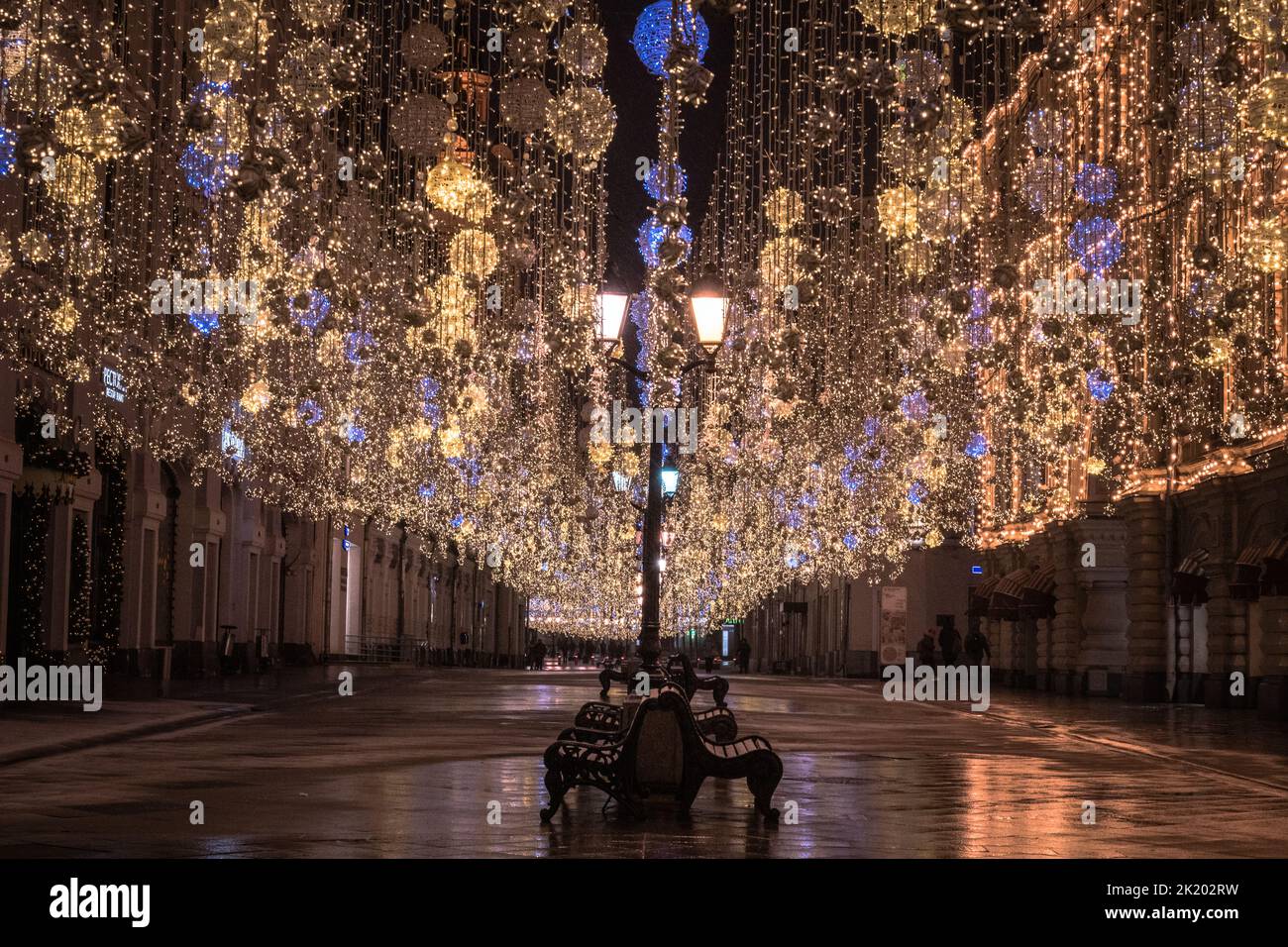 Streets of Moscow in Winter Stock Photo - Alamy