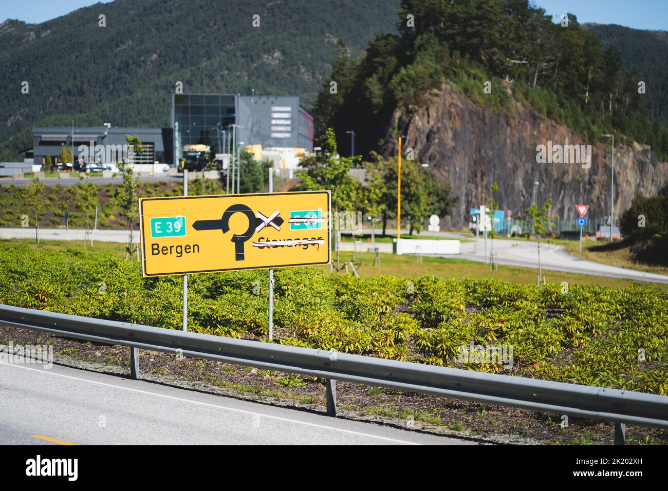New E39 highway between Bergen and Os Stock Photo - Alamy