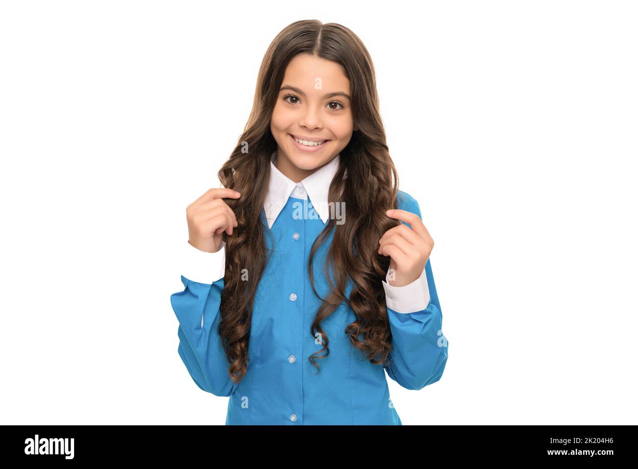 Smiley Face Girl With Hair