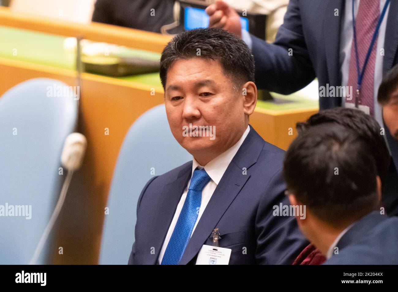 New York, NY - September 21, 2022: Khurelsukh Ukhnaa, President of ...