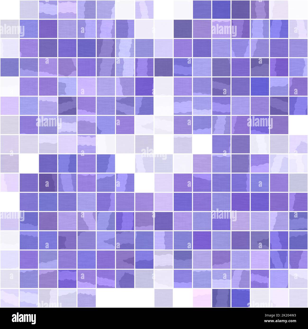 Tiny purple geometric mosaic pixel grid seamless pattern. Modern square ...