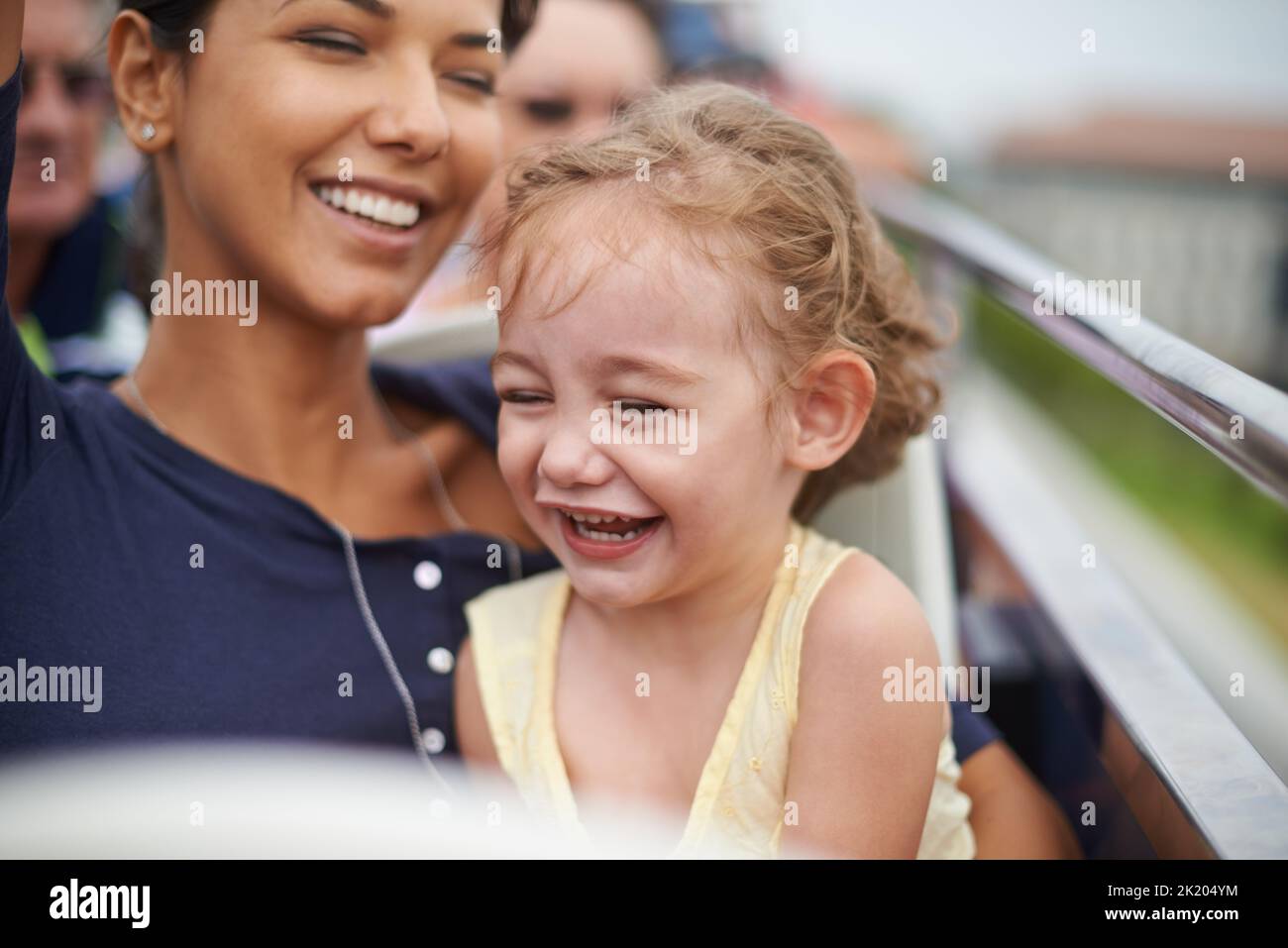 Sharing the journey is double the fun. a mother and daughter having a ...