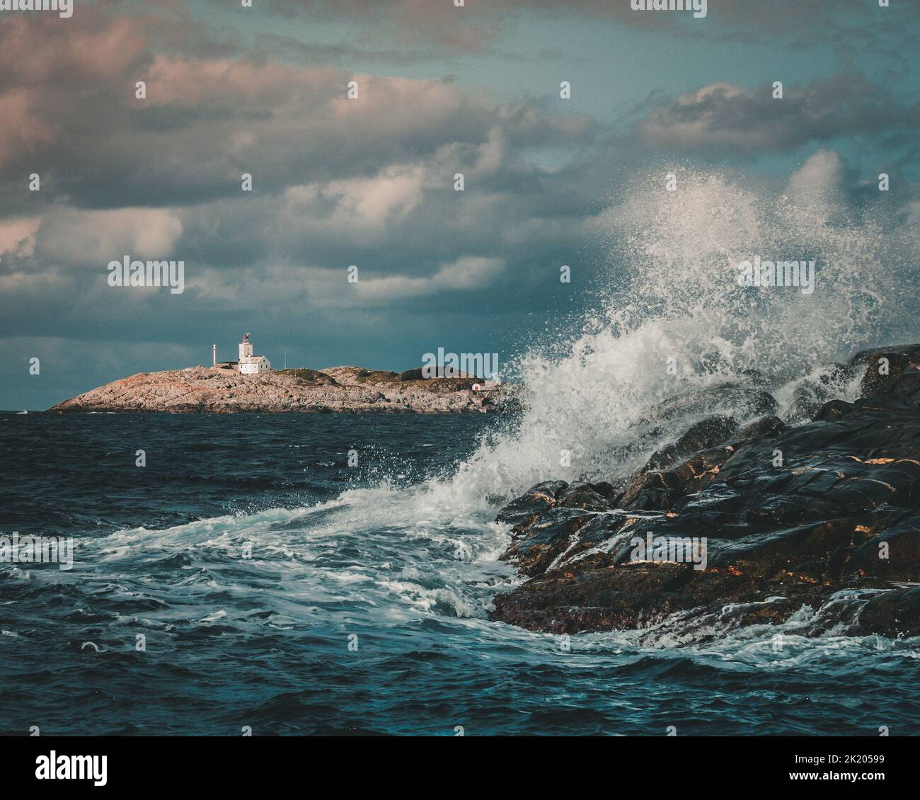 Marstein lighthouse, Norway Stock Photo - Alamy