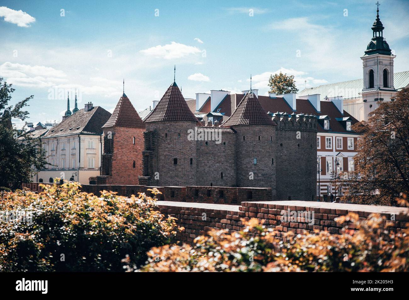 The famous Warsaw Barbican on a sunny morning Stock Photo - Alamy
