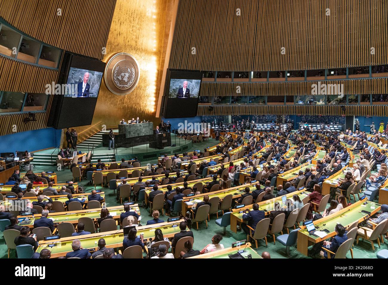 New York, NY - September 21, 2022: Joseph R. Biden, Jr., President of ...
