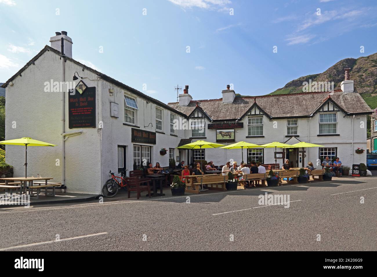 Black Bull Inn & Hotel, Coniston Stock Photo - Alamy