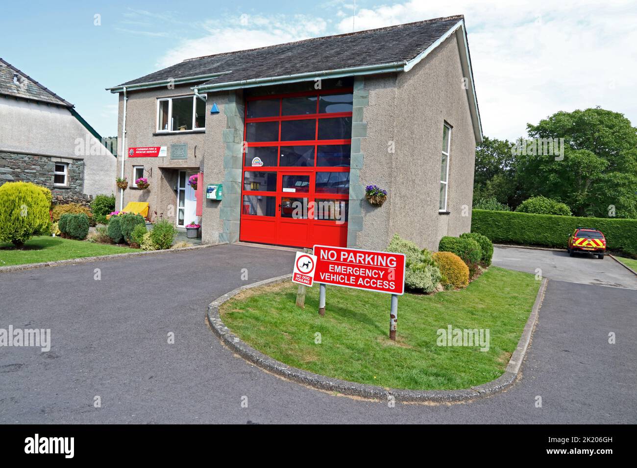 Fire Station, Coniston Stock Photo - Alamy