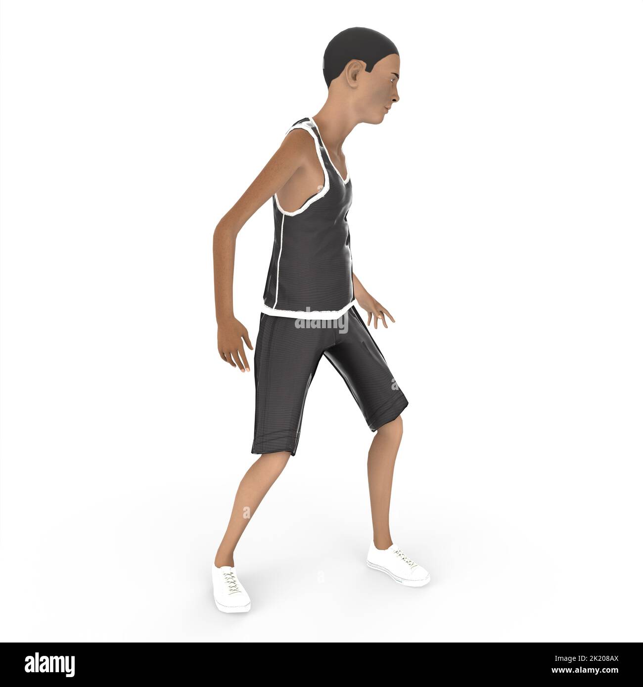 Arthur young boy 3d modelling Stock Photo - Alamy