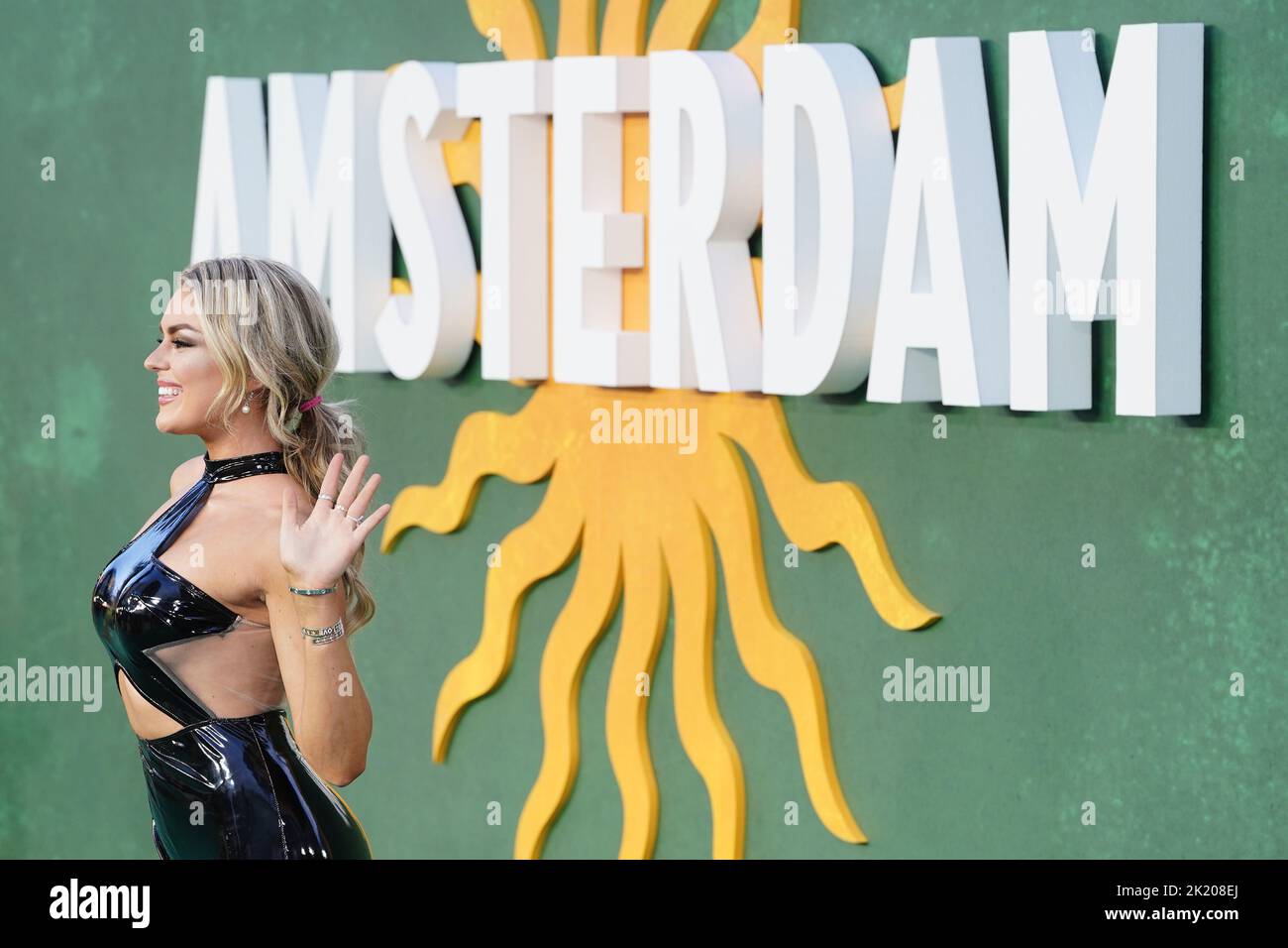 Tallia Storm attends the European premiere of Amsterdam at the Odeon Luxe Leicester Square ...