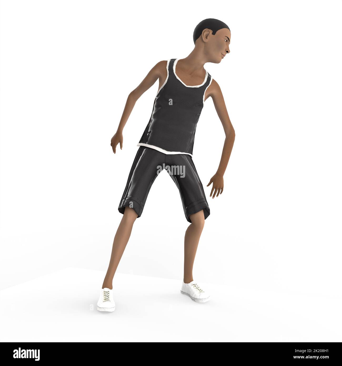 Arthur young boy 3d modelling Stock Photo - Alamy