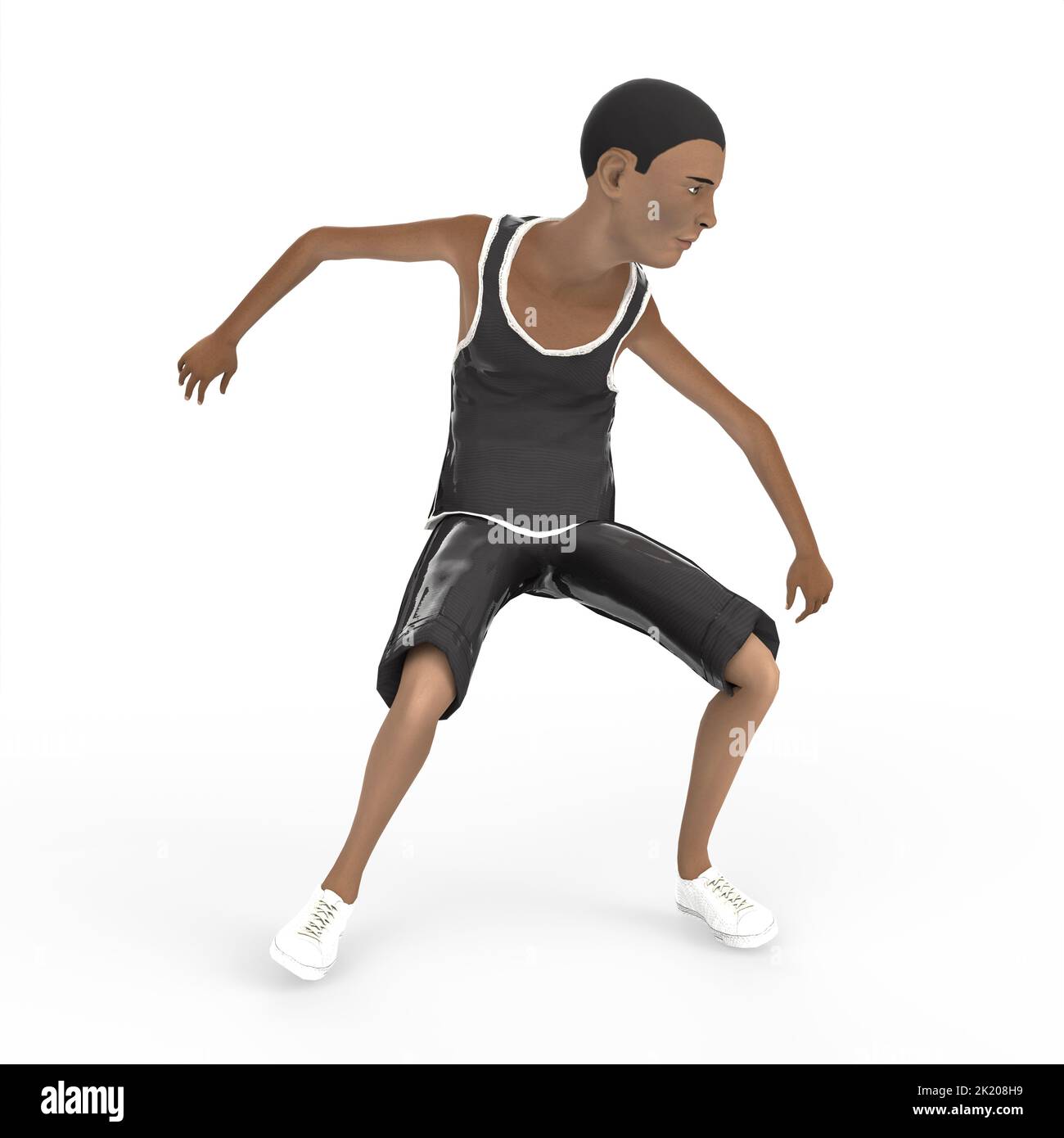 Arthur young boy 3d modelling Stock Photo - Alamy