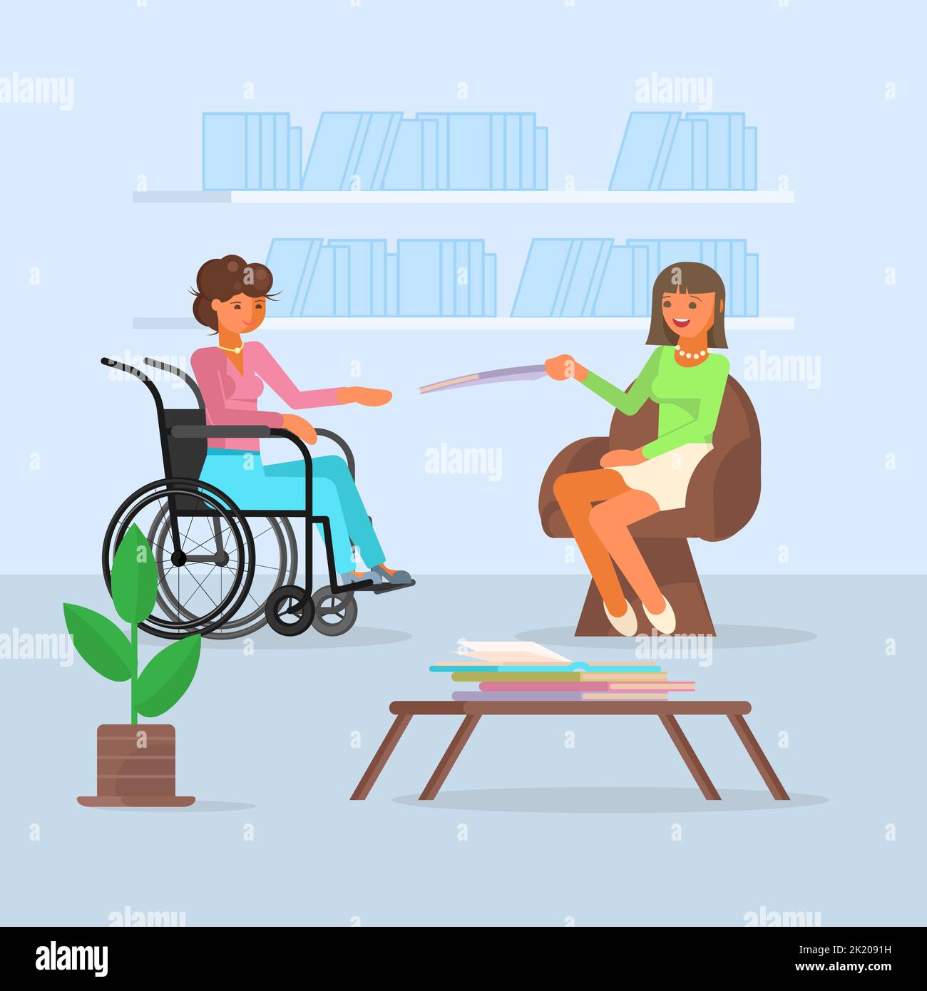 Disabled girl cartoon icon people hi-res stock photography and images ...