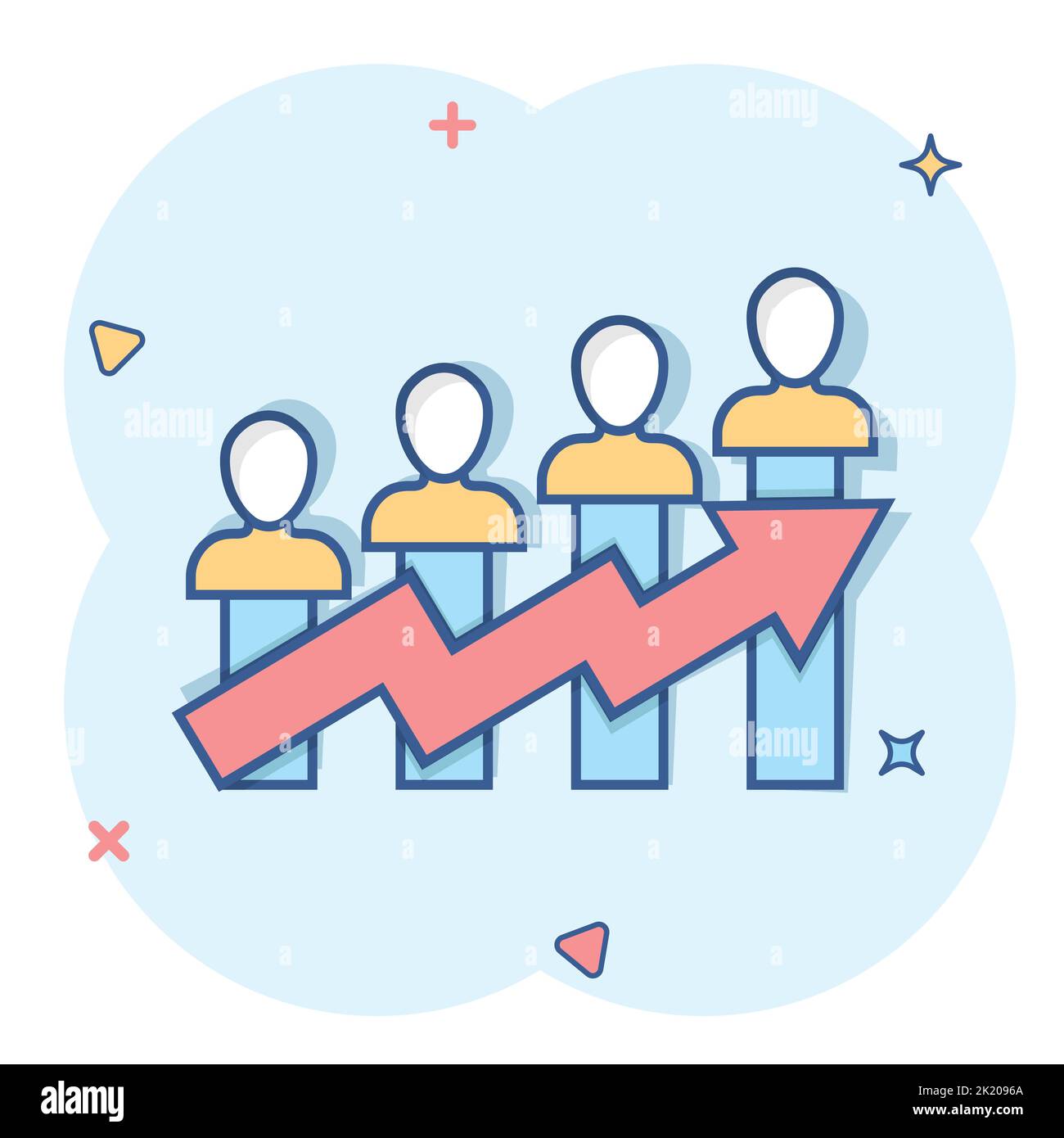 Performance icon in comic style. Career vector cartoon illustration on ...