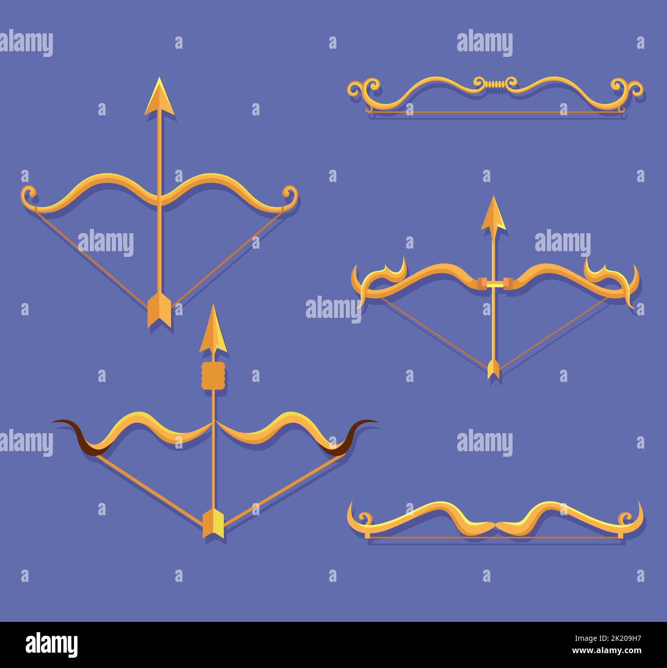 five hindu golden bows Stock Vector Image & Art - Alamy