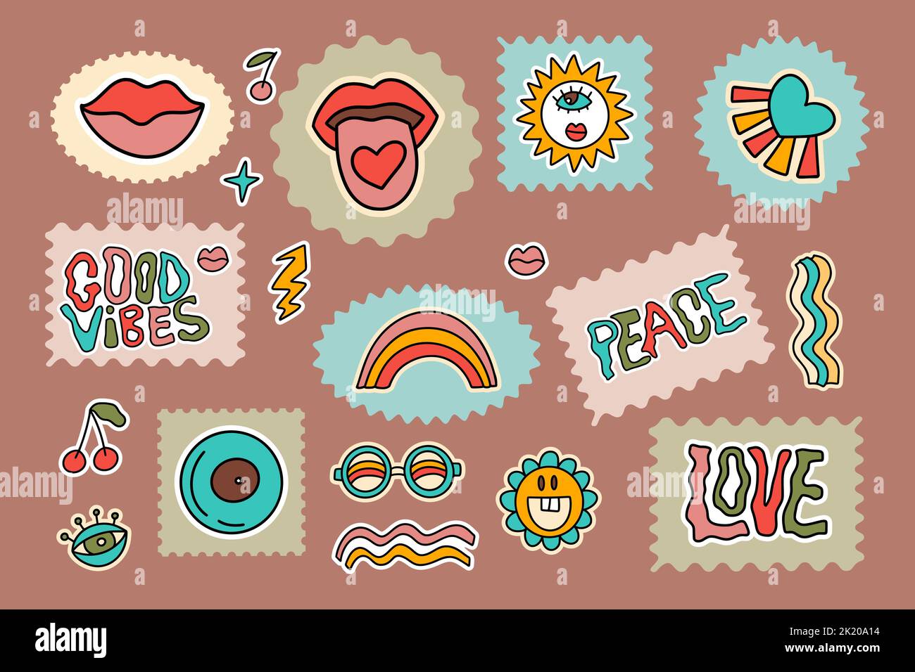 1970s postage stamp Stock Vector Images - Alamy
