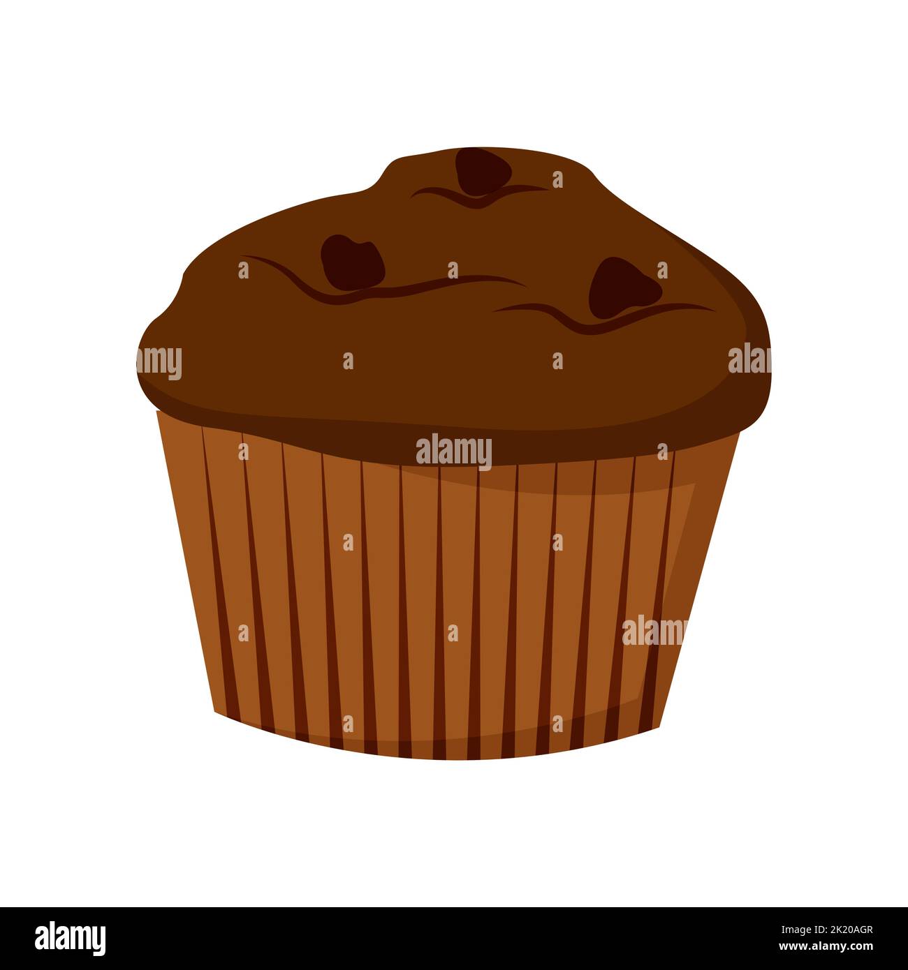 cute of muffin on cartoon version,vector illustration Stock Vector ...