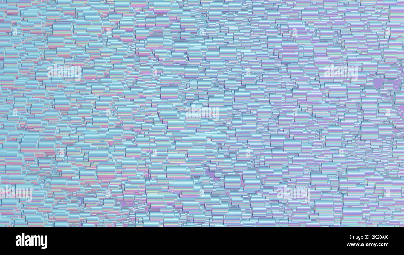 Iridescent texture made of smal glossy cylinders, 16x9 landscape ...
