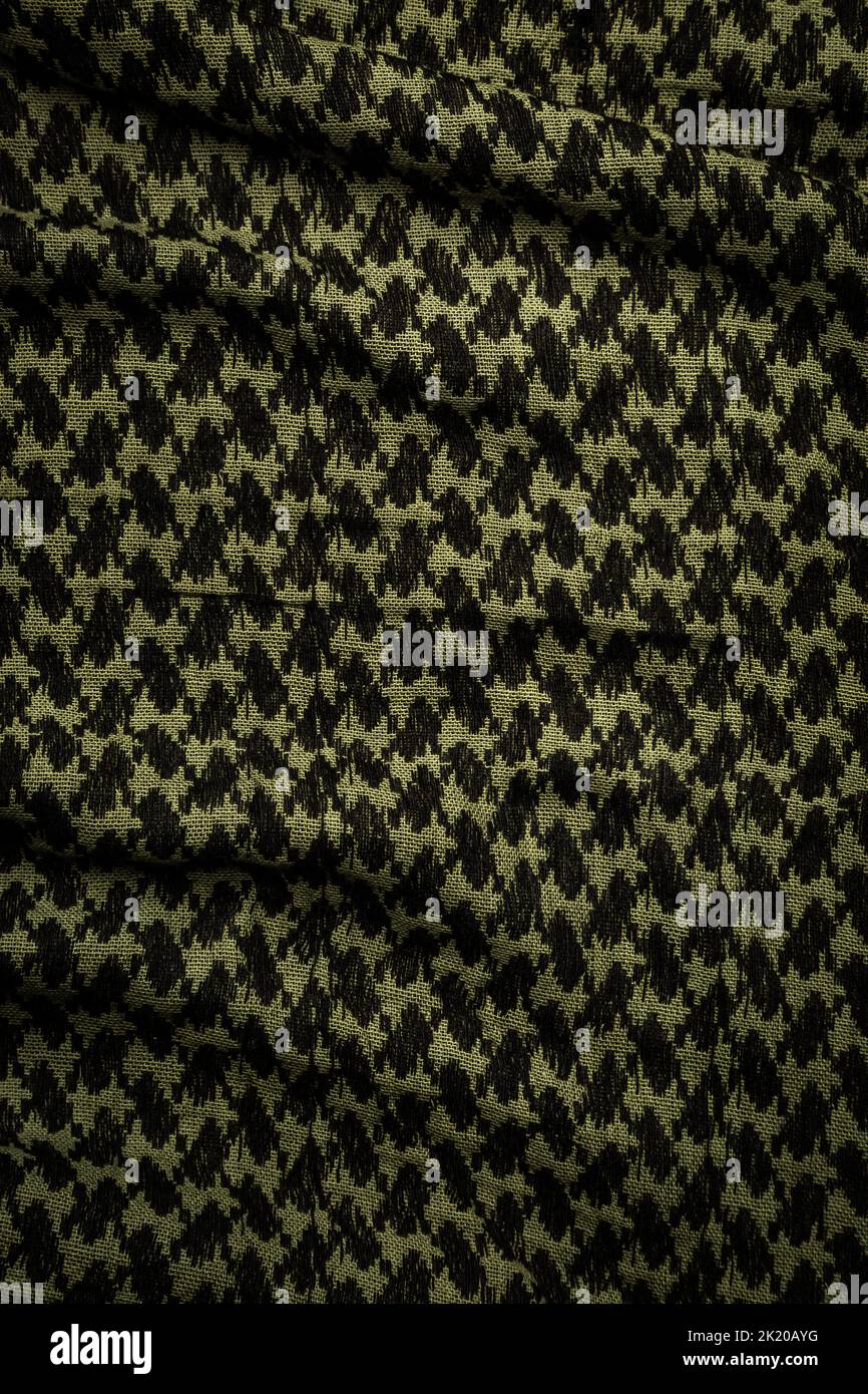 Keffieh scarf. The texture of the cotton traditional symbolic arabian ...