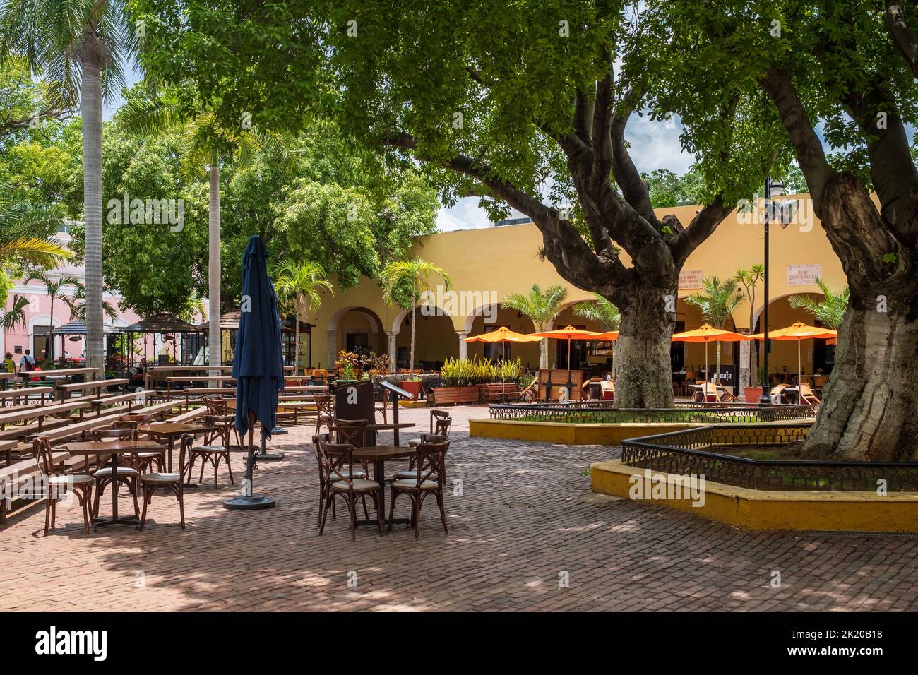 Santa Lucia Park in Merida , one of the most recognizable landmarks in ...