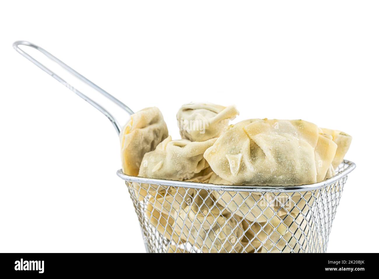 Chinese-style frozen wonton food isolated in white Stock Photo - Alamy